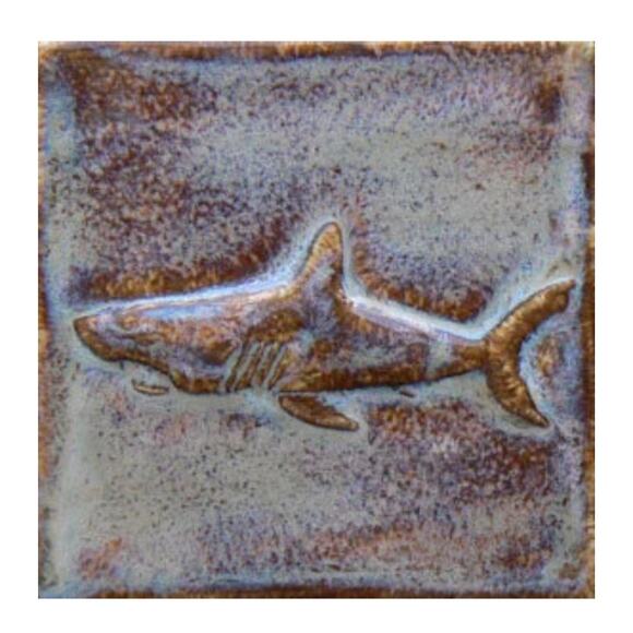Handmade | Accents | Terrapin Tile Shark Ceramic Tile Made In Co | Poshmark